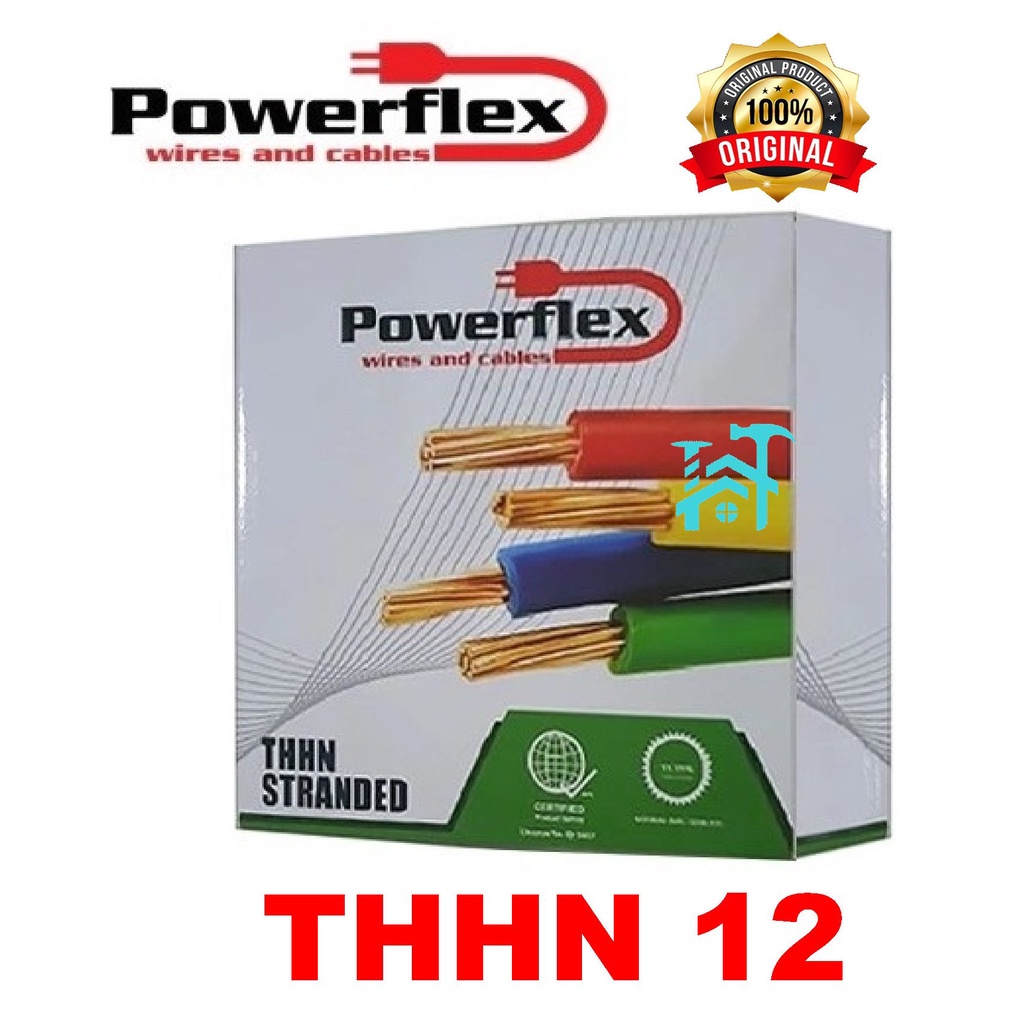 ORIGINAL POWERFLEX THHN WIRE 12/7 X 150 METERS 3.50mm | Shopee Philippines