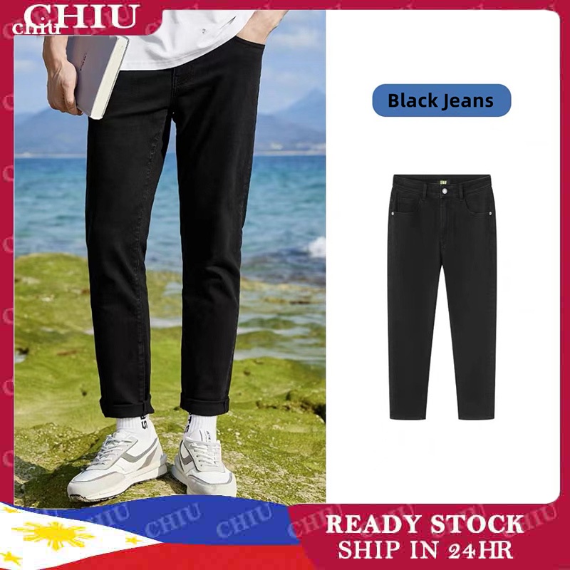 JAG Maong Pants Man Black Jeans Straight Casual Denim Korean Fashion ...