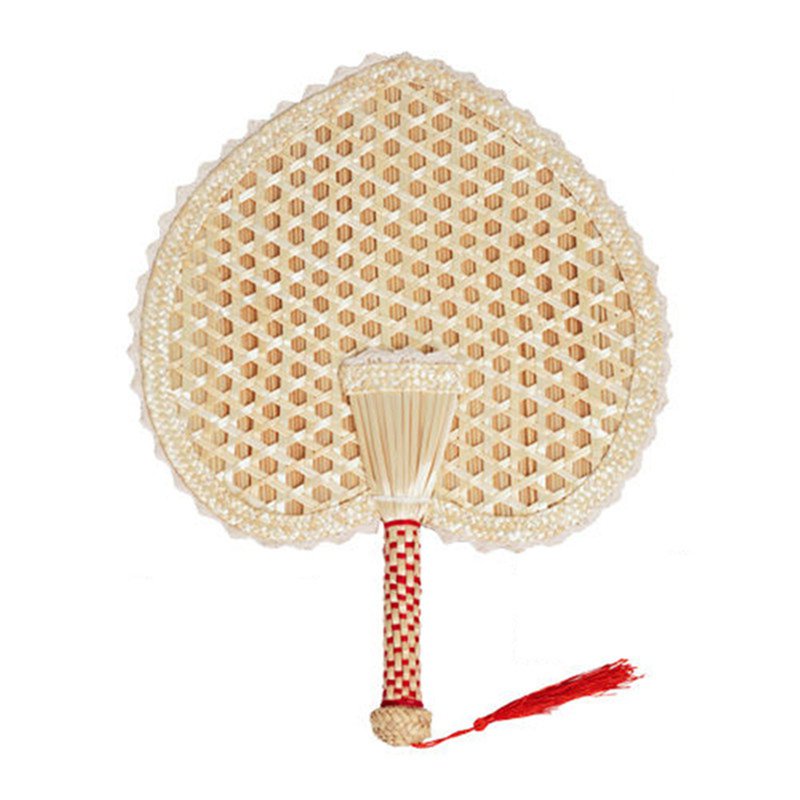 Hand-Woven Woven Straw Hand Fan Old Natural Environmentally Friendly ...