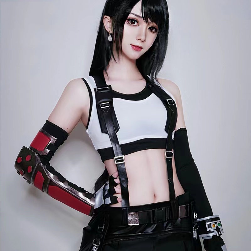 Final Fantasy 7: Reset Version Tifa Lockhart cosplay Costume and wig ...