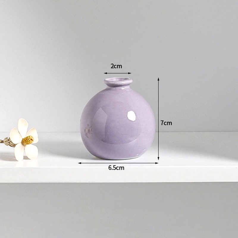 Ceramics Flower Vases Mini Hydroponic Vase Desk Nordic Modern Vase ...