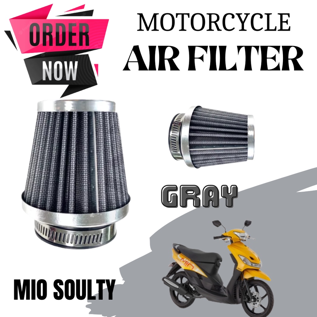 MOTOR AIR FILTER FOR MIO SOULTY| GRAY/SILVER | MOTOR AIR CLEANER | COD ...