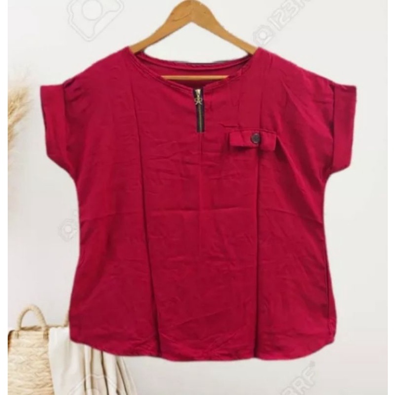 pauline blouse/wid ziper/chalese fabric/git up to xl | Shopee Philippines