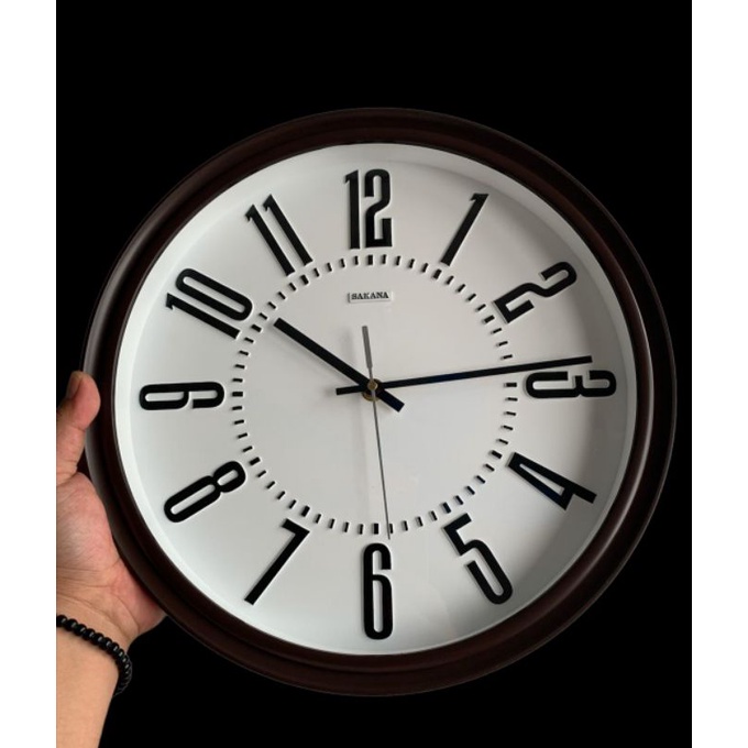 MESIN Original Sakana Brown Wall Clock 30CM Large Wall Clock Machine on ...