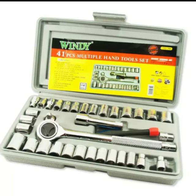 WINDY 41pcs Patching Kit+ Tools (With Bubble Plastic Box) | Shopee ...