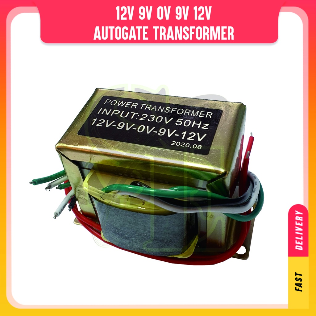 Power Transformer for Autogate 12V-9V-0V-9V-12V Input AC230V (Suitable ...
