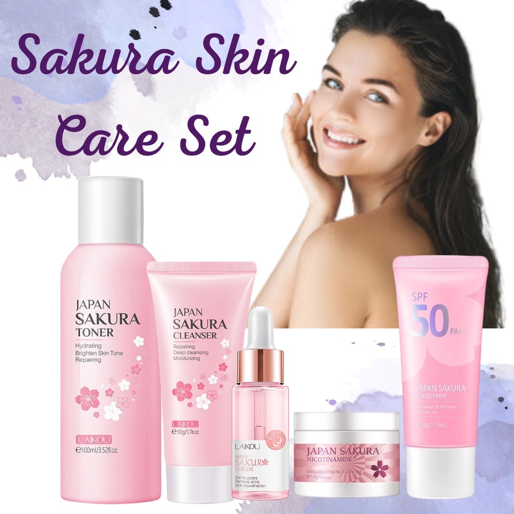 Sakura Skincare Set 5pcs pimple remover acne marks remover skin care ...