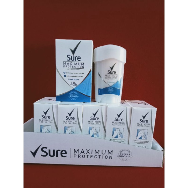 1box sure maximum protection deo( 6pcs) | Shopee Philippines