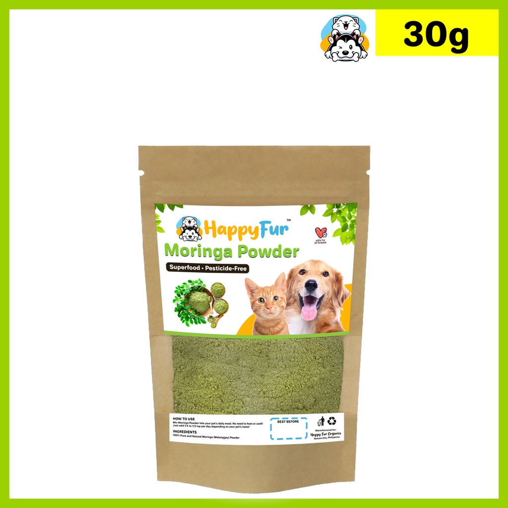 Moringa Organic Powder Dog & Cat - All-Natural 100% Pet Food Supplement ...