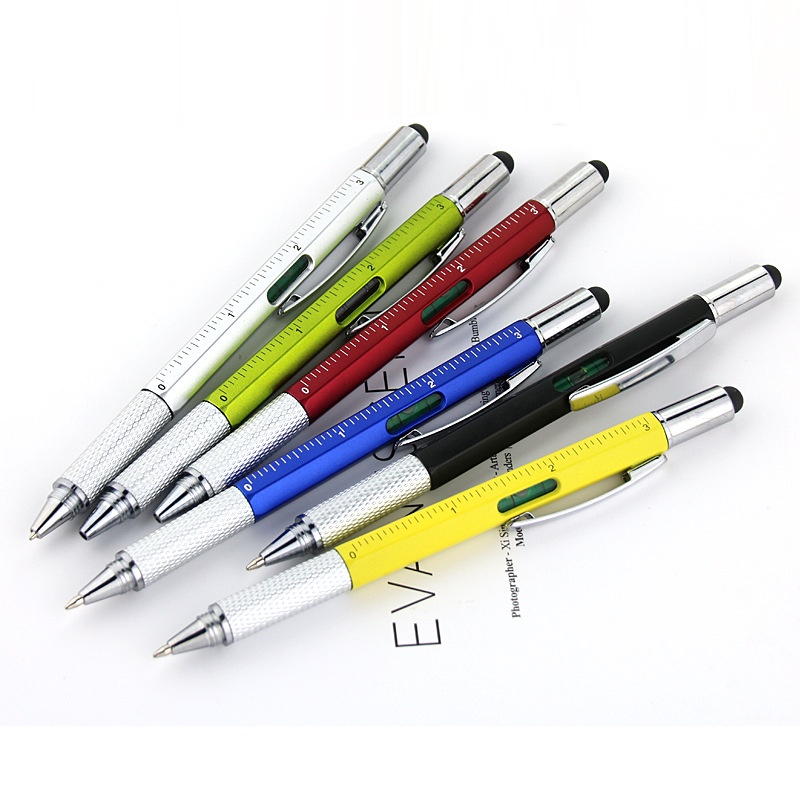 7 in1 Multifunction Ballpoint Pen with Modern Handheld Tool Measure ...