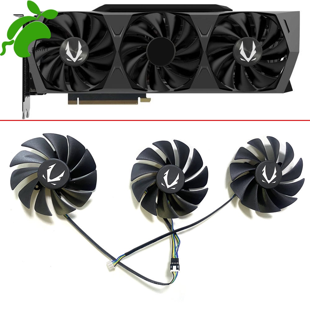 AZJ NEW 3PCS 89mm Cooling Fan CF9015H12S 4PIN 12V 0.4A RTX3080 Trinity ...