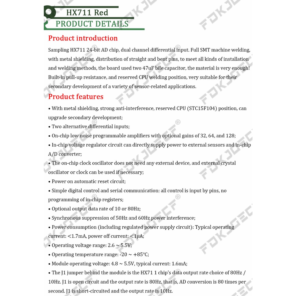 Load Cell 1KG 5KG 10KG 20KG HX711 AD Module Weight Sensor Electronic ...