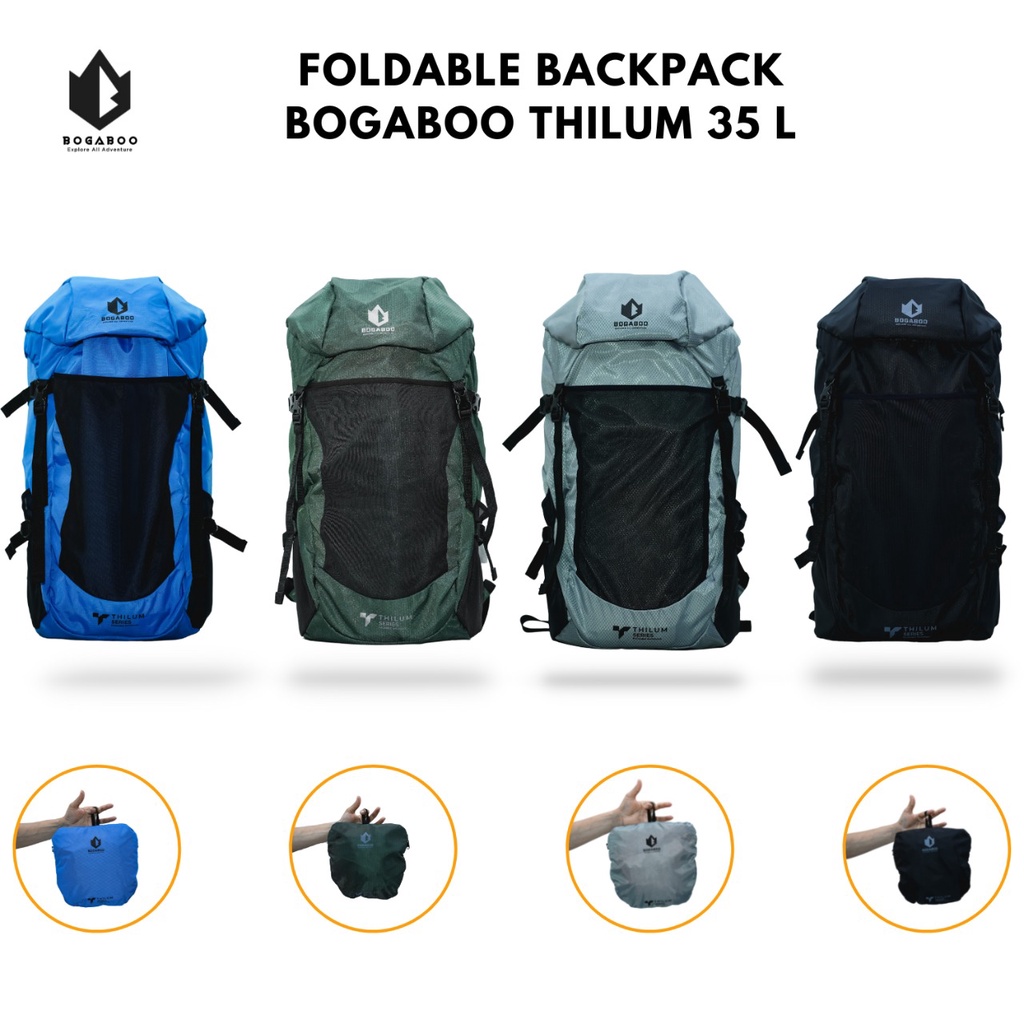 Foldable BACKPACK BOGABOO 35 LITER THILUM - WATERPROOF Bag - SUMMIT Bag - Folding CARRIER Bag ...