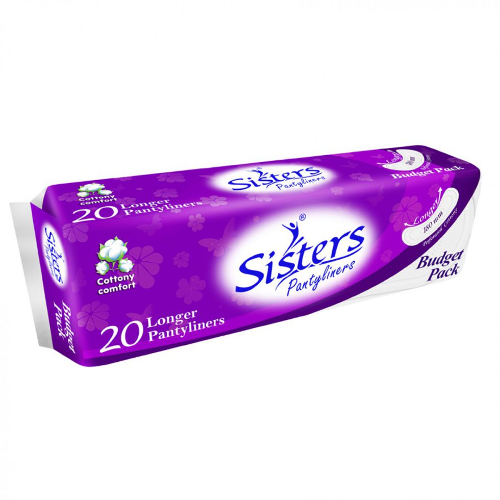 Sisters Longer Pantyliner Budget Pack 20s 180mm | Shopee Philippines