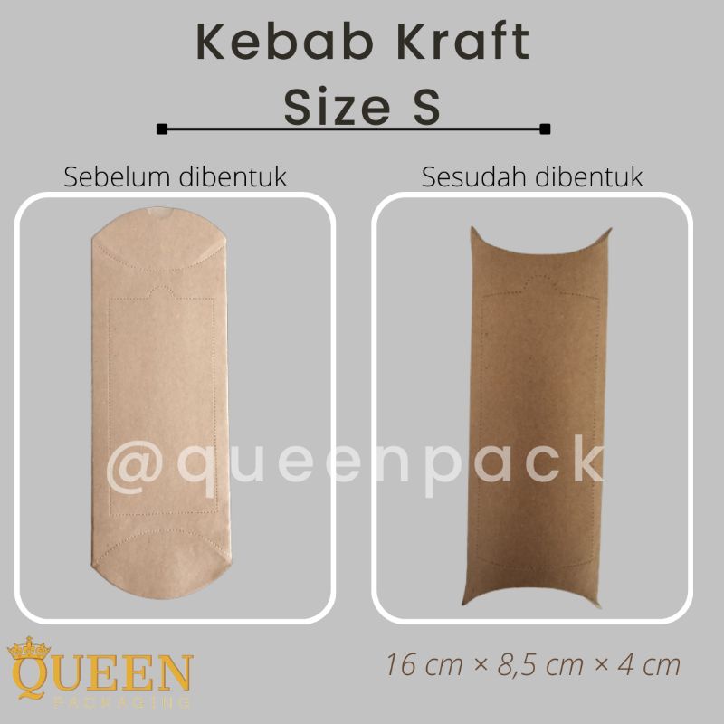 Kebab BOX UK.S | Kebab KRAFT | Kraft KEBAB Packaging | Shopee Philippines