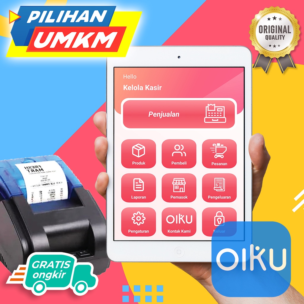 MESIN Cashier Machine Application With Android Equipped With Save Sales ...