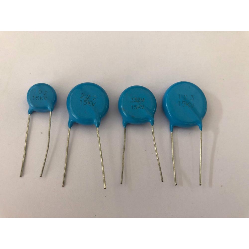 100PCS 102/15KV Y5T 1000PF 1nF 102 15KV P13mm 1500V high voltage ...