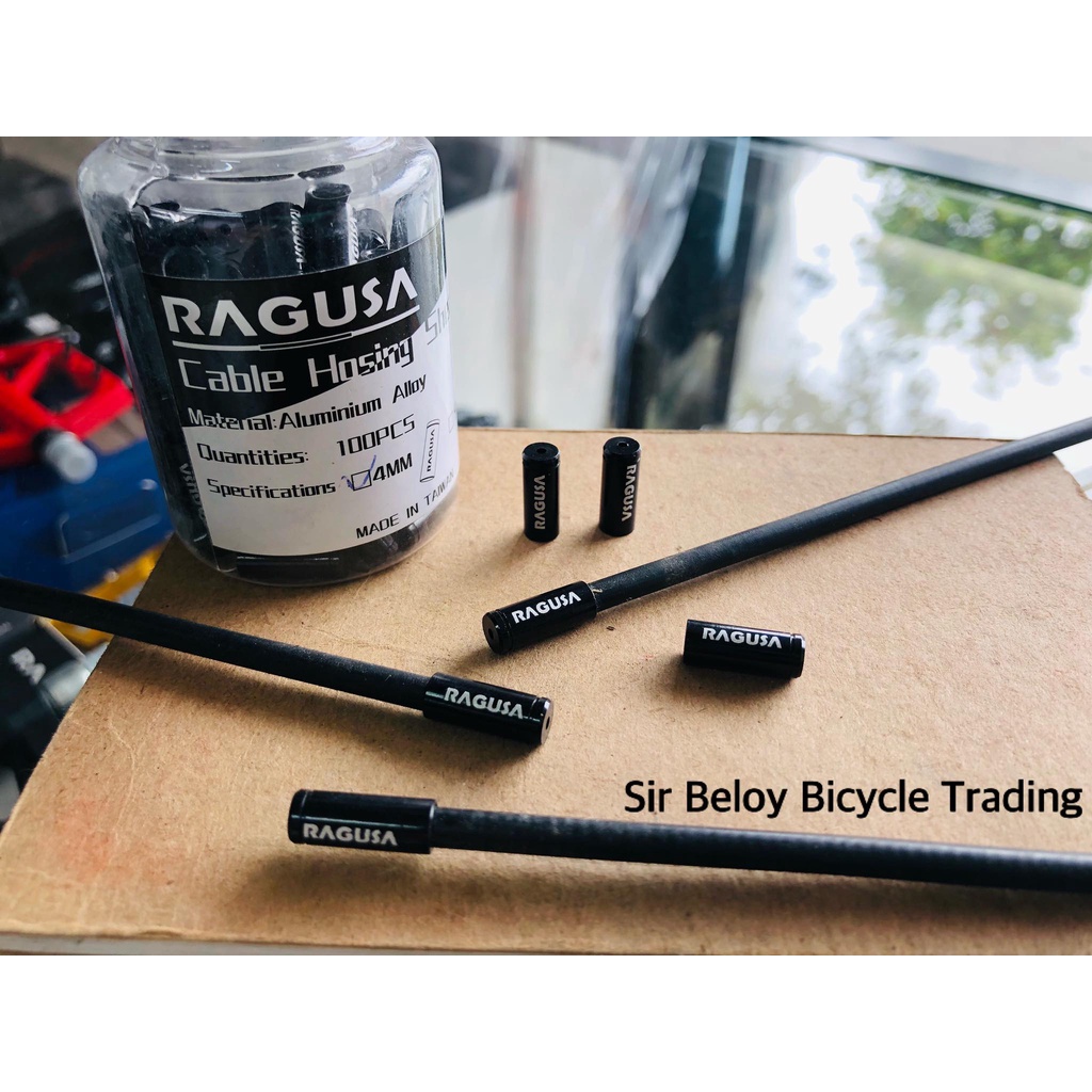 RAGUSA Shifter Housing Cable End Cap Alloy 1 Piece 4MM Bicycle Shifter ...