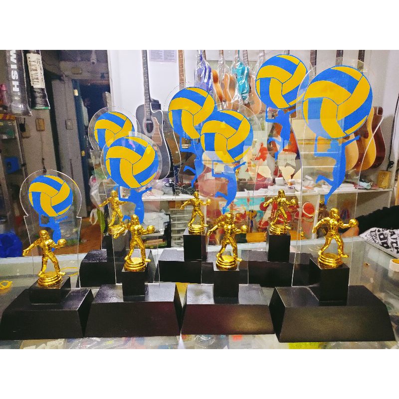 VOLLEYBALL TROPHIES/ACRYLIC GLASS/PAINT ANG DESIGN QUALITY D BASTA ...