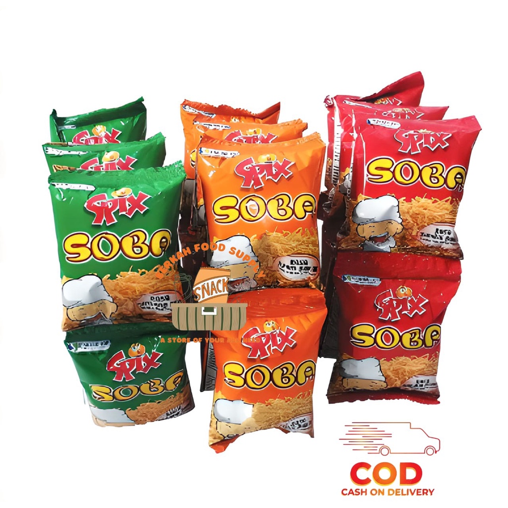 (BLESSING) Soba Spix Mie Renceng 10 pcs x 17gr Spix Soba Instant Fried ...