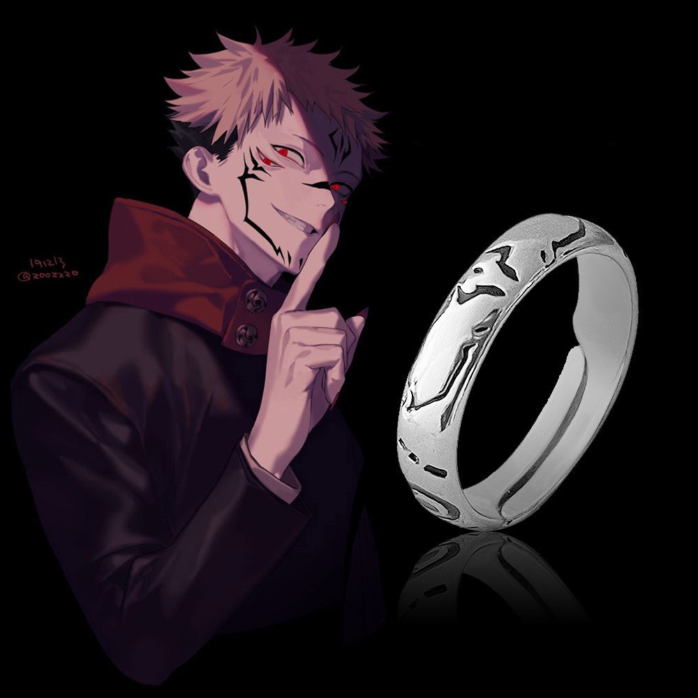 Anime COS Two-Sided Suku Impression Spell Ring Return Battle Knotweed ...