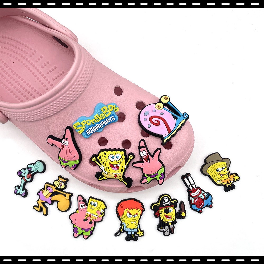 Fit Kids Crocs Cartoon Character SpongeBob Pie Star Cute Cartoon Series ...