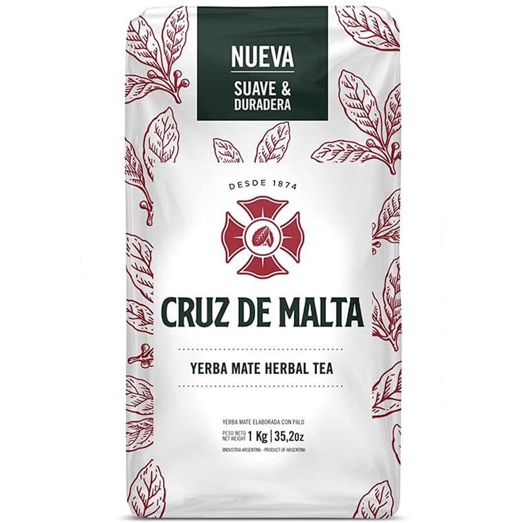 Yerba Mate Cruz De Malta Nueva (Authentic) 500g/1kg Loose Leaf Herbal ...