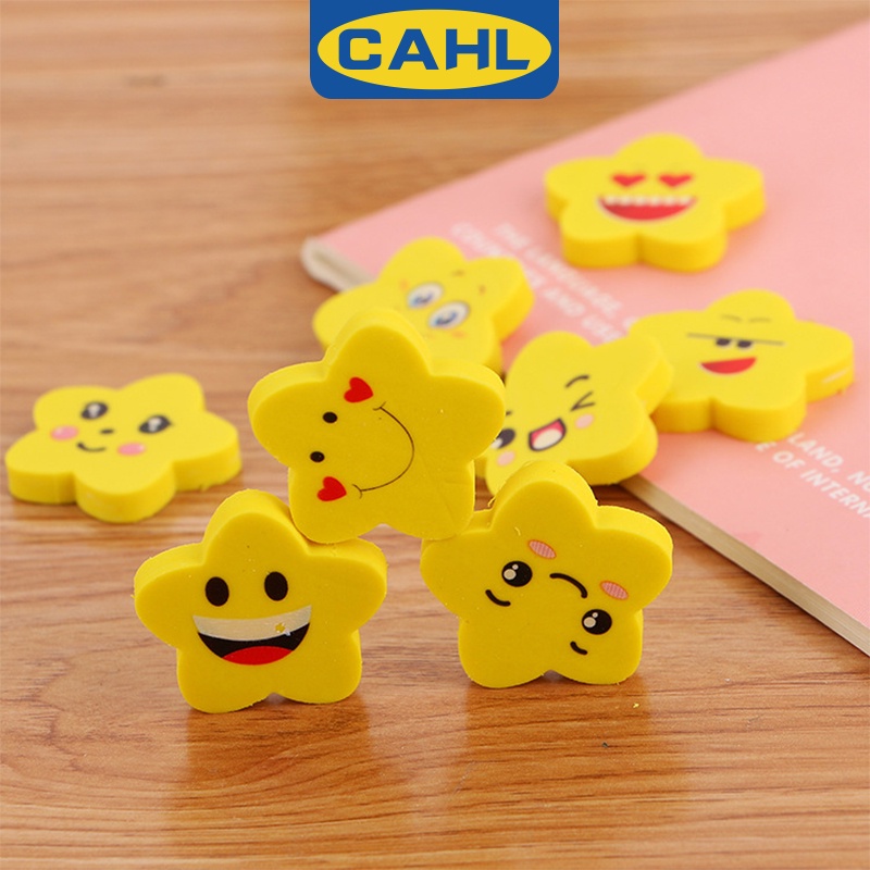 Smiley Star Pencil Erasers for Kids School Supplies Mini Eraser Pencil ...