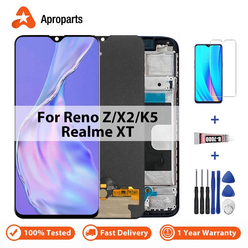 LCD For OPPO Reno Z CPH1979 K5 Realme XT X2 RenoZ Display Touch Screen ...