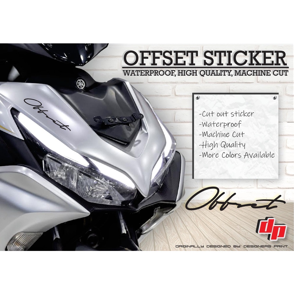 Offset Sticker - Waterproof, Cut out, High Quality, 1.4 inches x 6 ...