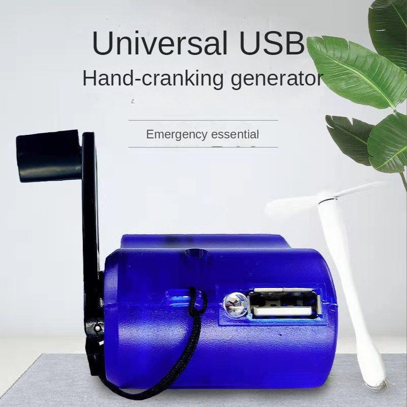 Mini Hand-Crank USB Phone Charger Portable Manual Emergency Power ...
