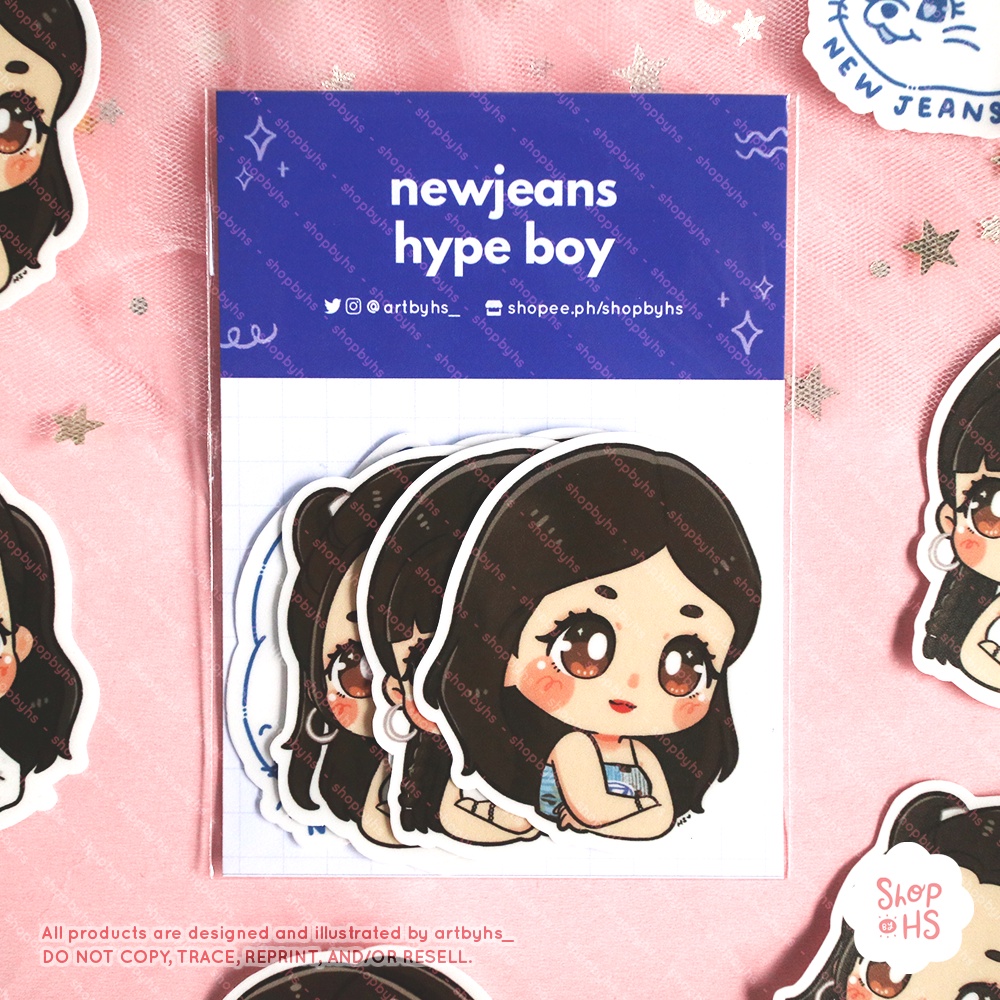 NewJeans Hype Boy Fanart Sticker Set | Shopee Philippines