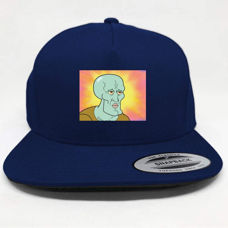 Handsome Squidward Snapback Hat | Shopee Philippines