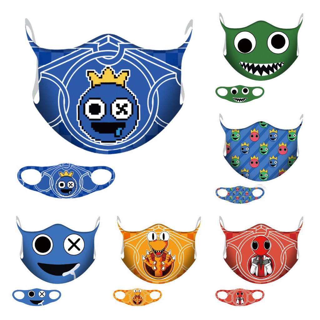 Roblox Rainbow Friends Mask Cosplay Props Cotton Mask Kids Boy Girl ...