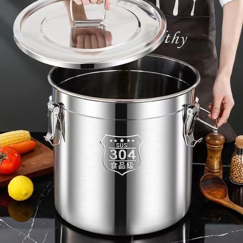 Rice dispenser big 50kg 25kilos 304 stainless airtight juice food ...