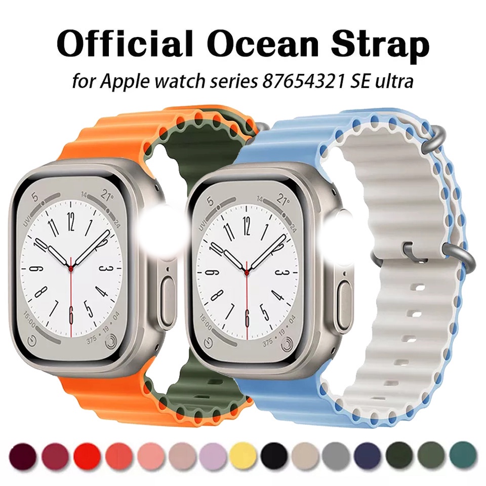 Ocean strap For Apple watch band series 8 ultra 49mm 45mm 41mm smart ...