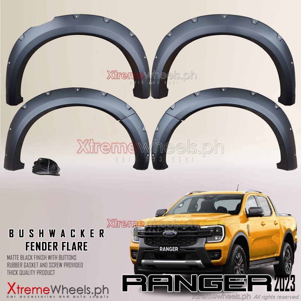 Ford RANGER 2023 - 2025 Buswacker Fender Flare Thailand Mate with ...