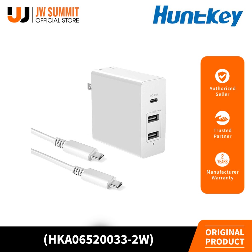 Huntkey 65W Type C Wall mount Fast Charger (HKA06520033-2W) | Shopee ...