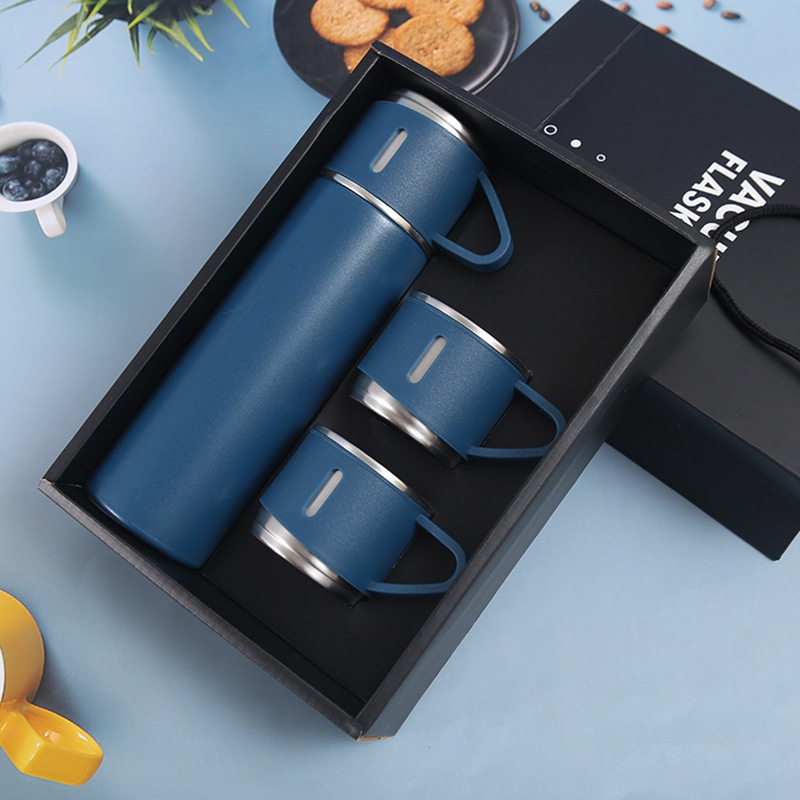 3in1 Thermos Cups Set Tumbler Double-Layer Vacuum Thermos Stainless Trip Water Bottle Best Gift ...