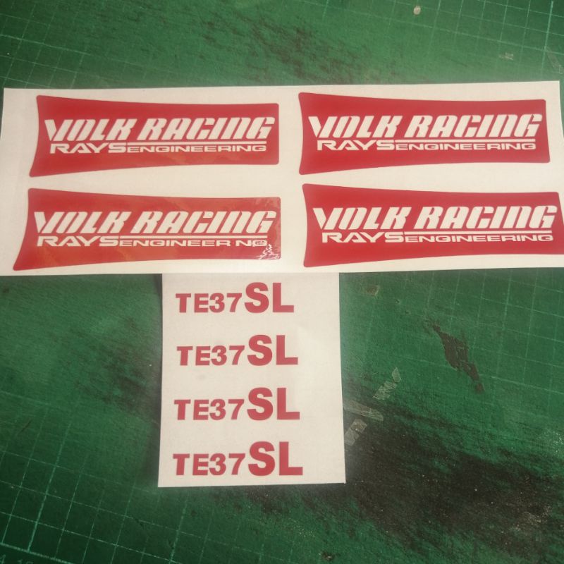sticker rim VOLK RACING TE37 SL sticker potong | Shopee Philippines