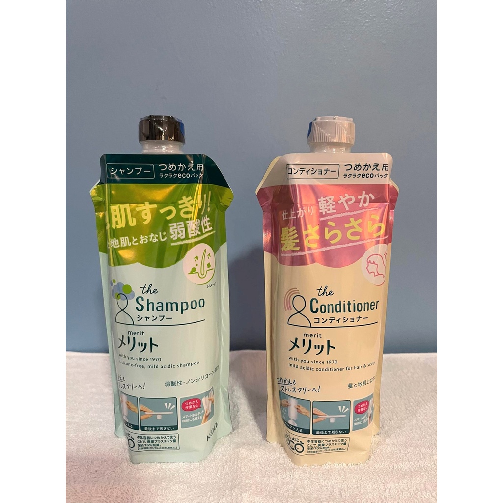 KAO MERIT SHAMPOO & CONDITIONER (340ml) | Shopee Philippines