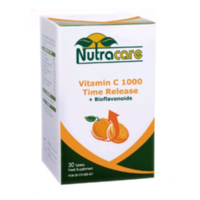 Nutracare Vitamin C 1000 Time Release+Bioflavonoifs Contains 30 Tablets ...