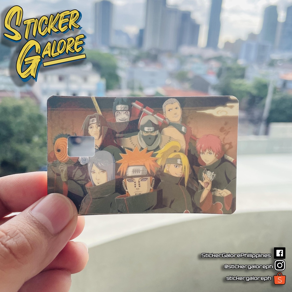 NARUTO ATM DEBIT/CREDIT CARD SKIN (VINYL LAMINATED STICKER, GLOSSY ...