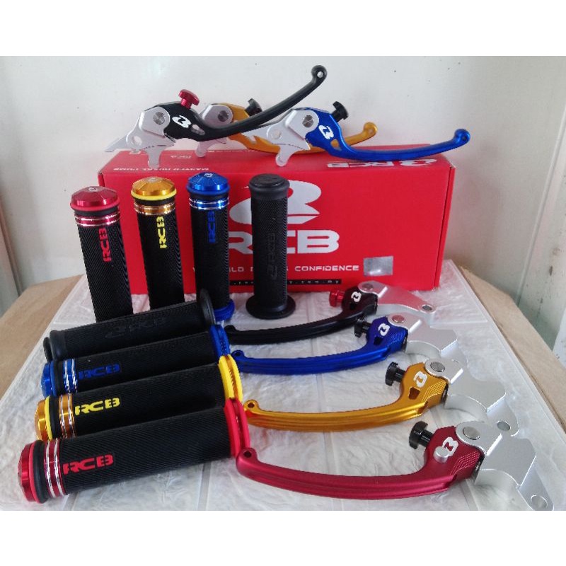 BRAKE LEVER WITH HANDLE GRIP ALLOY (SET R&L) FOR SNIPER 150/155 ...