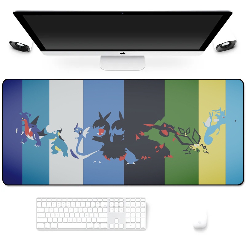 Anime Pokemon Gengar Lucario Anti-Slip Durable Rubber Large Gaming ...