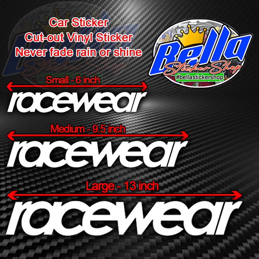 Vinyl Stickers cutout, Never Faded,Quality made, inspired by Racewear ...