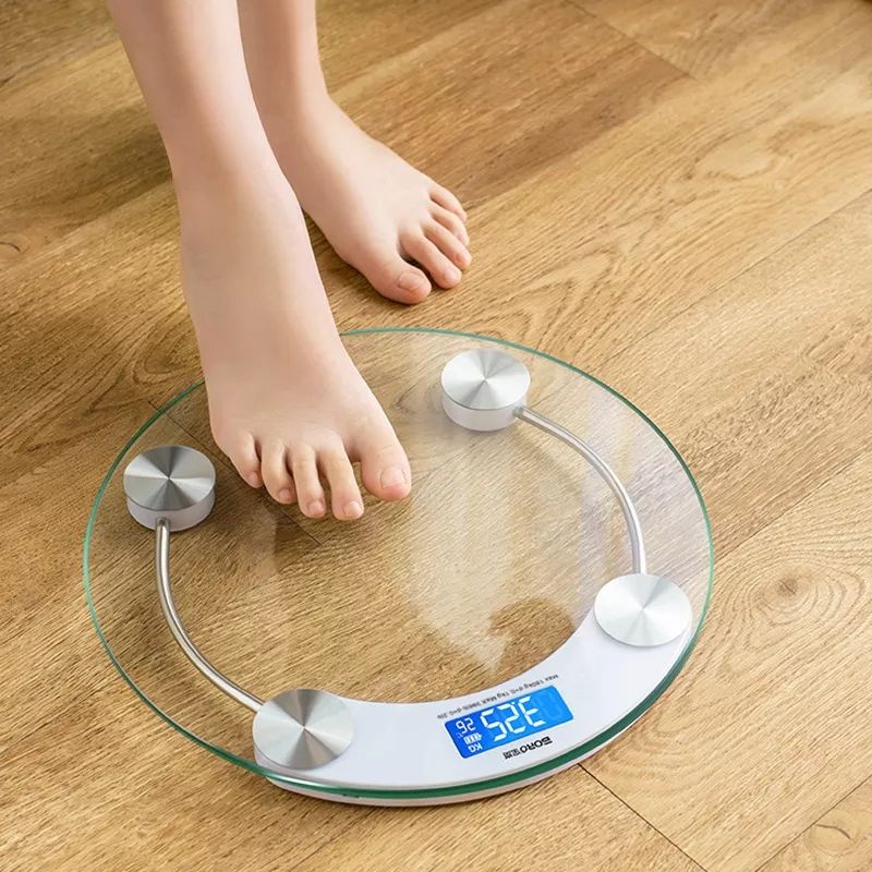 LCD Display Night Vision Toughened Glass Electronic Digital Body Scales ...