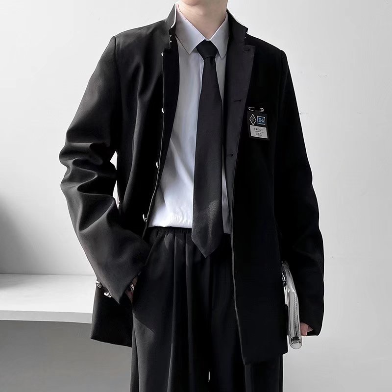 [S-3XL] Japanese Style DK Uniform Stand Collar Blazer People Spring ...