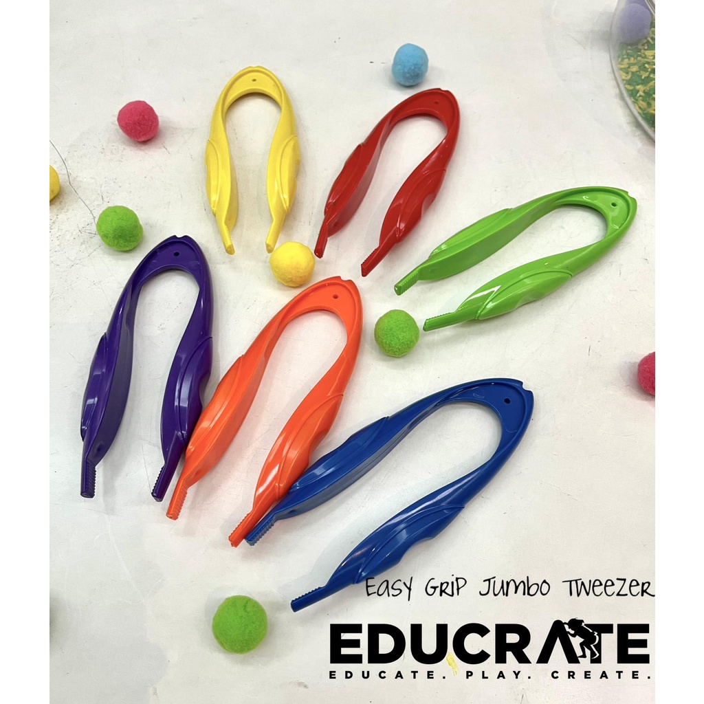 EducratePH 1pc Easy Grip Jumbo Tweezer / Montessori sensory play ...
