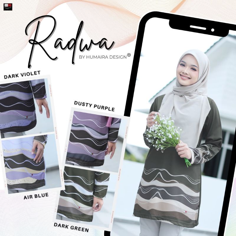 JERSEY MUSLIMAH RADWA BY HUMAIRA DESIGN | Shopee Philippines